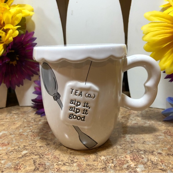 Mud Pie | Dining | Mud Pie Tea Sip It Sip It Good Tea Mug With Lid ...